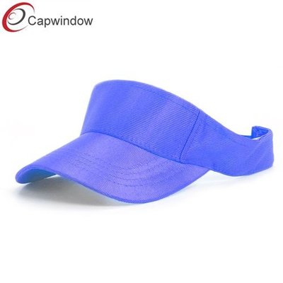 Dazzle Polyester Tennis Sun Visors , Velcro Strap Closure Sports Caps