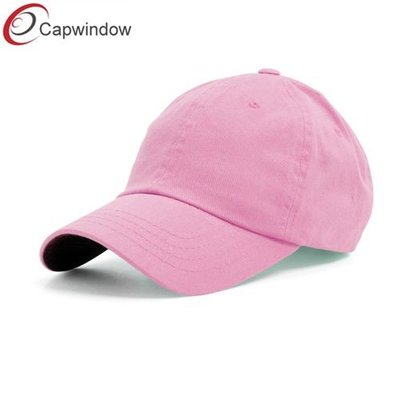 Simple Cotton Baseball Caps with Elastic Closure for Ladies
