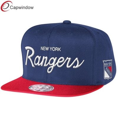 New York Rangers Blue Reflective Custom Strapback Baseball Hats