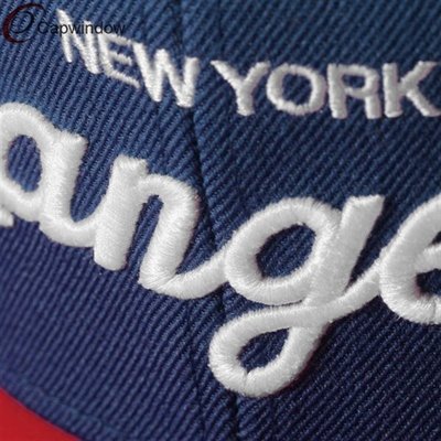 New York Rangers Blue Reflective Custom Strapback Baseball Hats