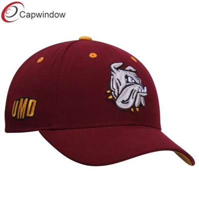 Red Minnisota Bulldogs Triple Threat Wool Baseball Caps with Velcro Closure
