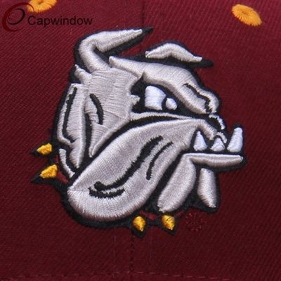 Red Minnisota Bulldogs Triple Threat Wool Baseball Caps with Velcro Closure