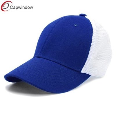 Sky Blue Classic Trucker Mesh Cap with Cotton in Front and Rear Polyester