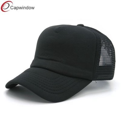 Five Panel Foam Trucker Mesh Cap with Adjustable Plastic Snap