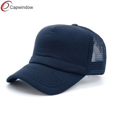 Five Panel Foam Trucker Mesh Cap with Adjustable Plastic Snap
