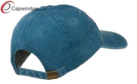 Navy Champion Auto Racing Embroidered Washed Baseball Caps with Cotton