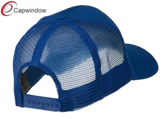 Royal Flag Embroidered Racing Baseball Caps , Trucker Mesh Cap