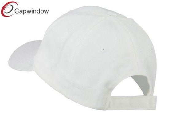 White Men's Sequence Embroidered Golf Baseball Hats with Organic Cotton