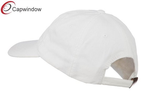 White Golf Ball on Golf Tee Embroidered Washed Cotton Golf Baseball Hats