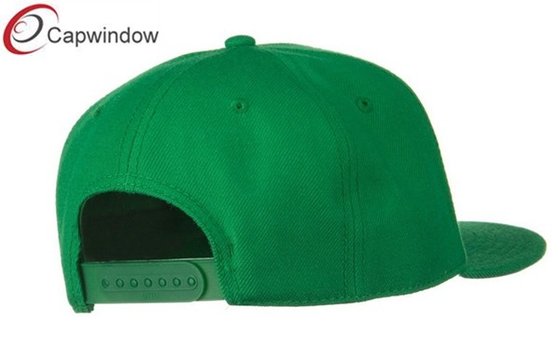 Kelly Wool Blend Flat Brim Baseball Hats , Flat Visor Pro Style Snapback Hat