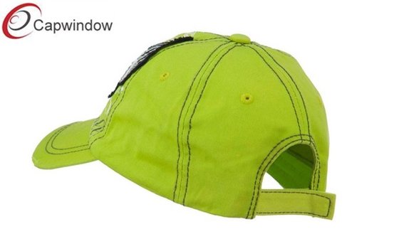 Lime Baseball Cap with Softball and Feathers / Hip Hop Baseball Caps for Female