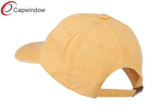 Yellow Chili Ristra Embroidered Washed Cotton Baseball Caps