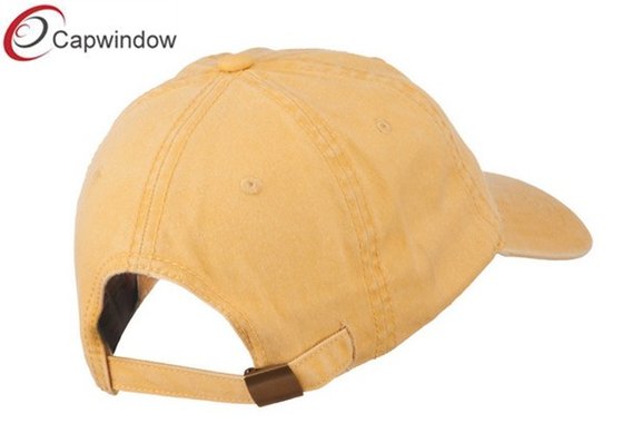 Yellow Chili Ristra Embroidered Washed Cotton Baseball Caps