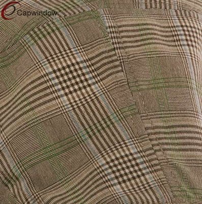 Brown Fashion Plaid Baseball Hats , Polyester and Rayon / Ivy Cap