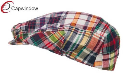 Multi Patchwork Plaid Portland Madras Plaid Cotton Baseball Caps / Ivy Cap