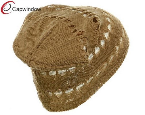 Camel 4 Holes New Vintage Beanie Winter Hats with Cotton