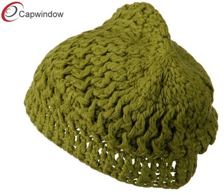 Avocado Woman's Plain Beanie Winter Hats with Acrylic / Hand Washable