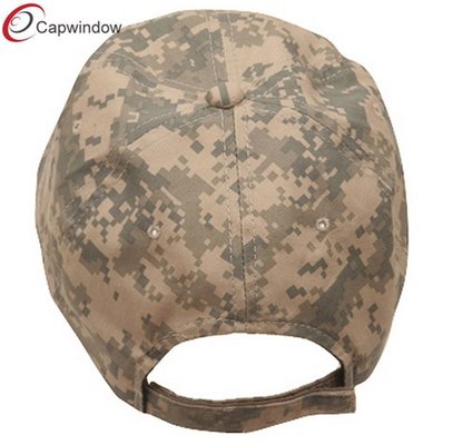 Tan Unstructured Digital Camping Camouflage Baseball Hats with Cotton / Military Cap