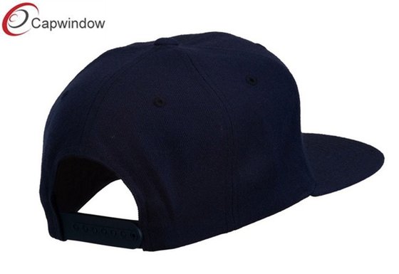 Navy Halloween Monster Embroidered Snapback Cap with Adjustable Plastic Closure