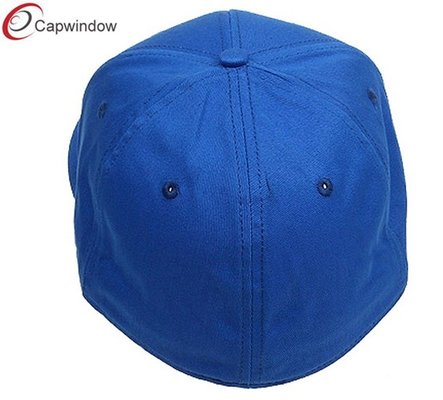 Royal 6 Panel Flat Bill Snapback Baseball Caps with Cotton Twill / Hand Wash Only