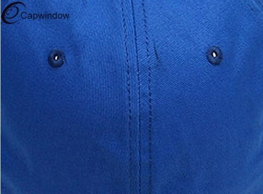 Royal 6 Panel Flat Bill Snapback Baseball Caps with Cotton Twill / Hand Wash Only