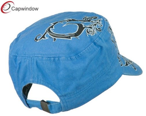 Women’s Flat Top US Military Baesball Hats Made of Cotton with Adjustable Buckle Strap Closure