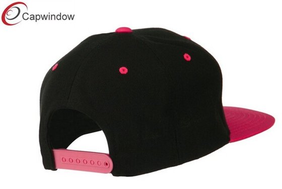 Acrylic Embroidered Youth Baseball Caps Black Pink Old English M 3D