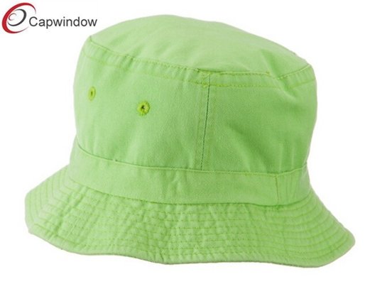 Youth Pigment Dyed Washed Cotton Fisherman Bucket Hat Apple Green for Women