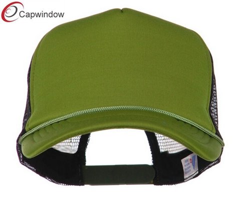 Polyester / Nylon Mesh Trucker Mesh Hats Cactus Black Summer Foam