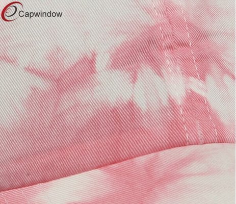 Pink Low Profile Tie Dyed Embroidered Baseball Caps for Women