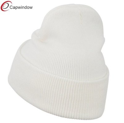 Embroidered Long Cuff Flexibility Ski Winter Hats White US Navy Top Gun