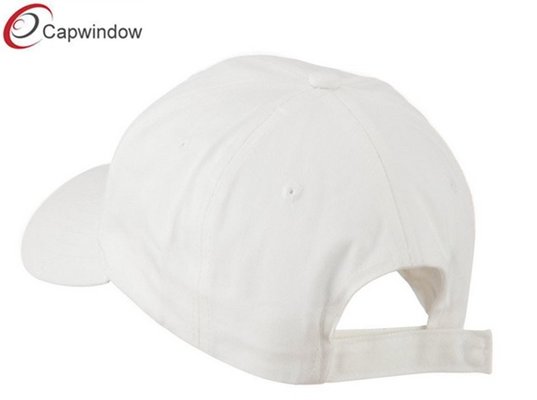 White USA State Flower Idaho Mock Orange Cotton Embroidered Cap with Velcrorized Closure