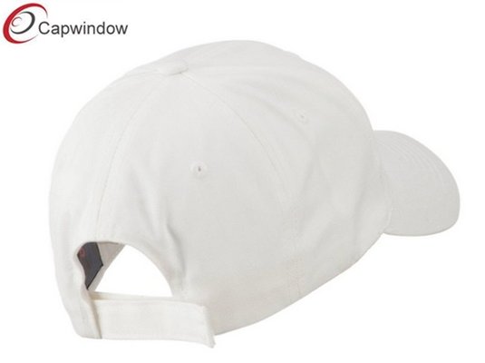 White USA State Flower Idaho Mock Orange Cotton Embroidered Cap with Velcrorized Closure