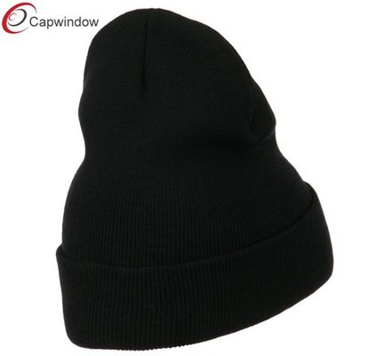 Long Knitted Acrylic Beanie Winter Hats Black Vietnam Veteran Embroidered