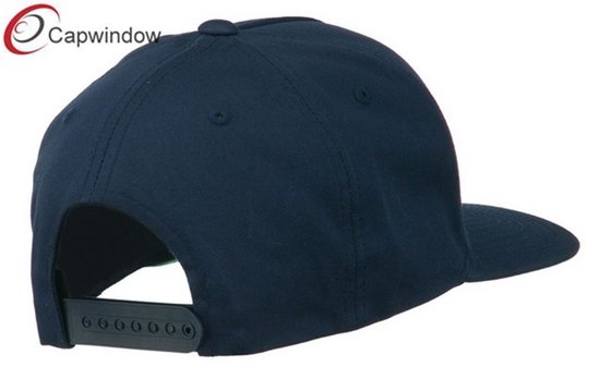 Navy Power Icon Embroidered Fitted Baseball Caps with Acrylic Plastic Closure