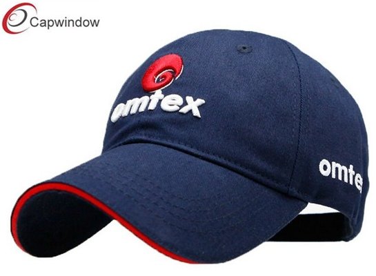 Navy  Adult Cotton Embroidered Baseball Caps with 3D Letter Embroidery