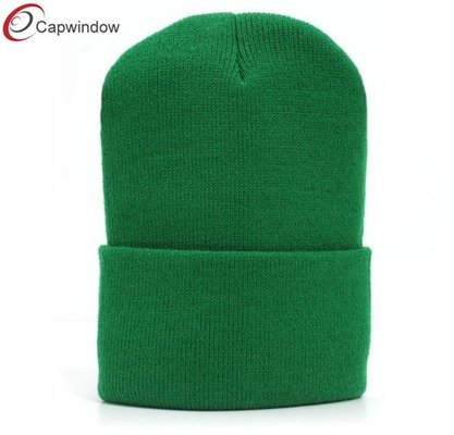 Multi-color Long Normal Knitted Beanie Winter Hat With Acrylic for Unisex