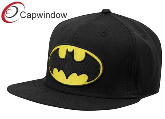 Leisure Fitted Baseball Caps Pure Acrylic Embroidered Black DC Comics