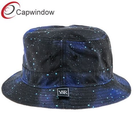 Young Fashionable Galaxy Printing Fisherman Bucket Hat with Cotton Fabric