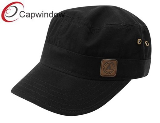 Men Cotton Military Baseball Caps , Embroidery Metal Eyelets Male Army Cap