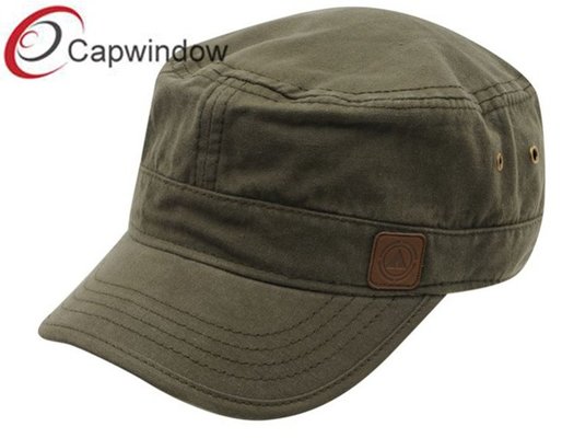 Men Cotton Military Baseball Caps , Embroidery Metal Eyelets Male Army Cap