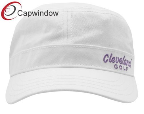Female Cotton Army Baseball Hats White Soft with Embroidered Logo