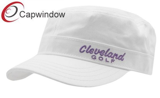 Female Cotton Army Baseball Hats White Soft with Embroidered Logo