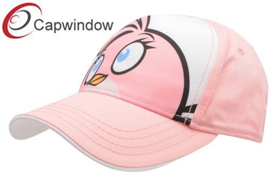 Pink Character Birds Graphic Cotton Baseball Caps for Kids / Children's Leisure Baseball Cap