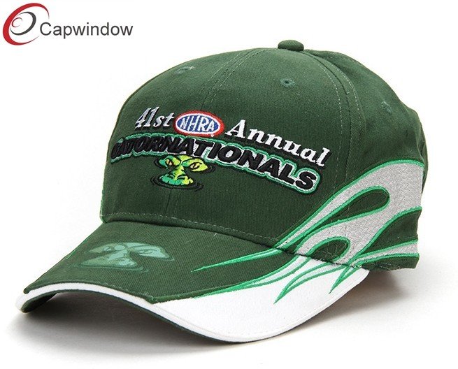 NHRA Flame Printed Racing Baseball Caps Green Vintage Baseball Hats For Men