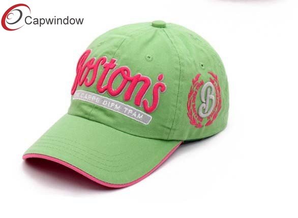 Colorful 3D Embroidered Baseball Caps , Adjusteble Fitted Baseball Hats
