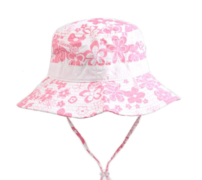 Custom Made Floral Pattern Printing Fisherman Bucket Hat With A Rope Hold