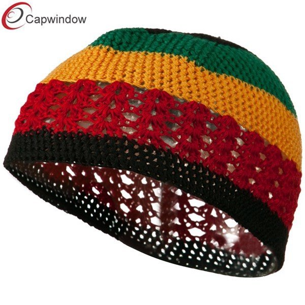 Breathable Colorful mens winter hats , Cotton Soft Kufi Cap
