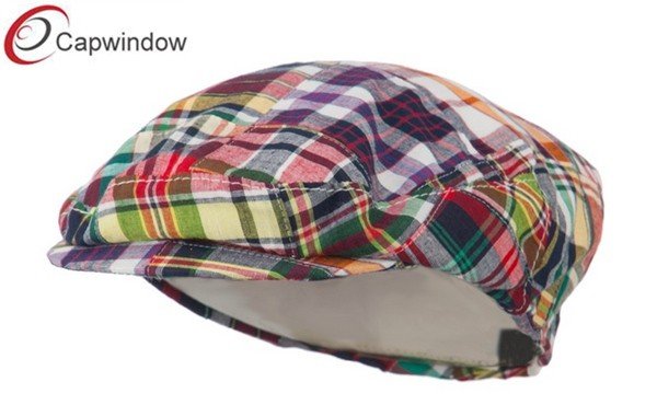 Multi Patchwork Plaid Portland Madras Plaid Cotton Baseball Caps / Ivy Cap