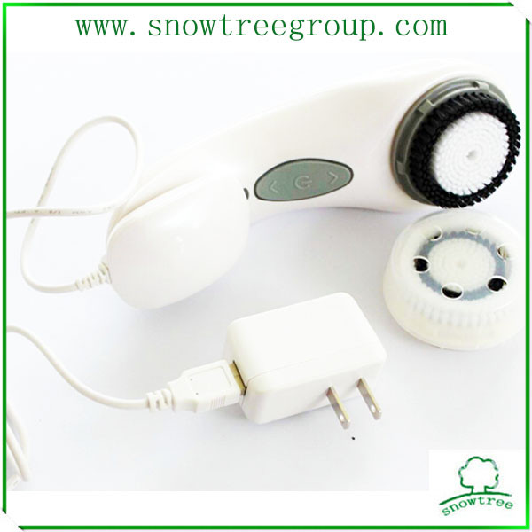 Bp-M001 popular ultrasonic facial brus  Vibrating Facial Cleaner with two head